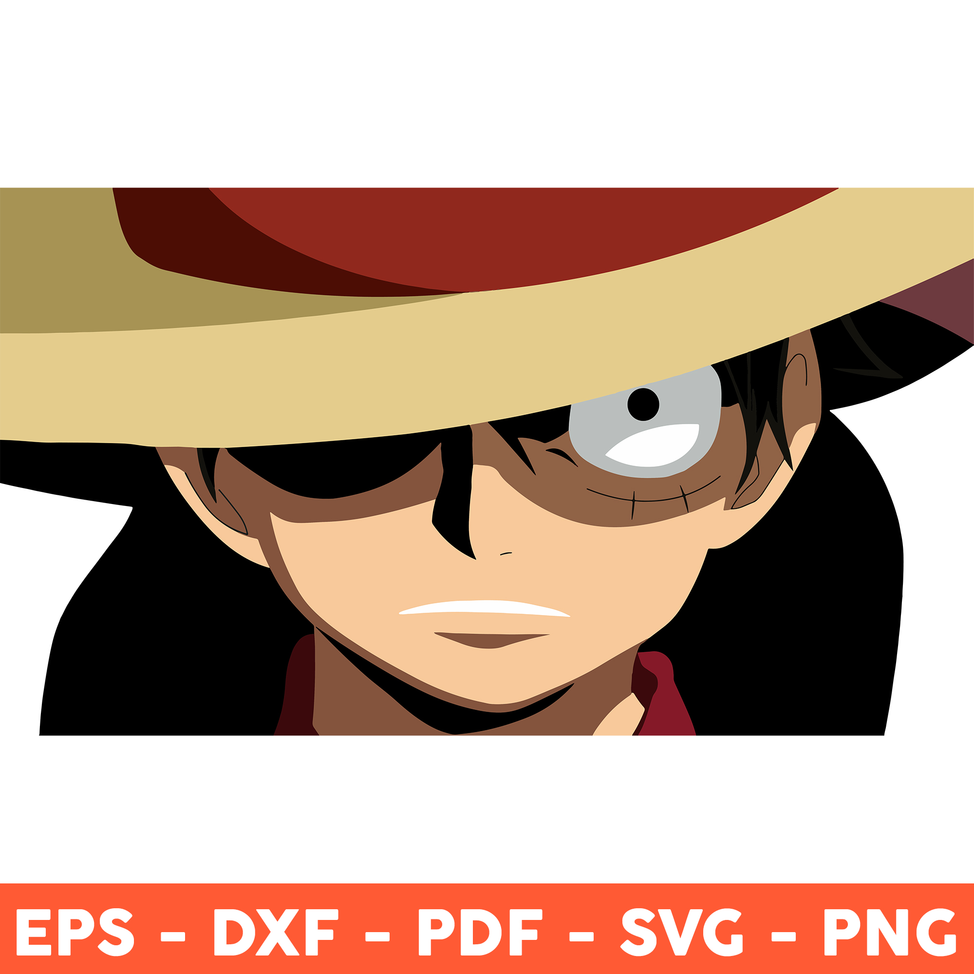 Luffy Svg, Luffy One Piece Svg, Monkey D Luffy Svg Anime, On | Inspire ...