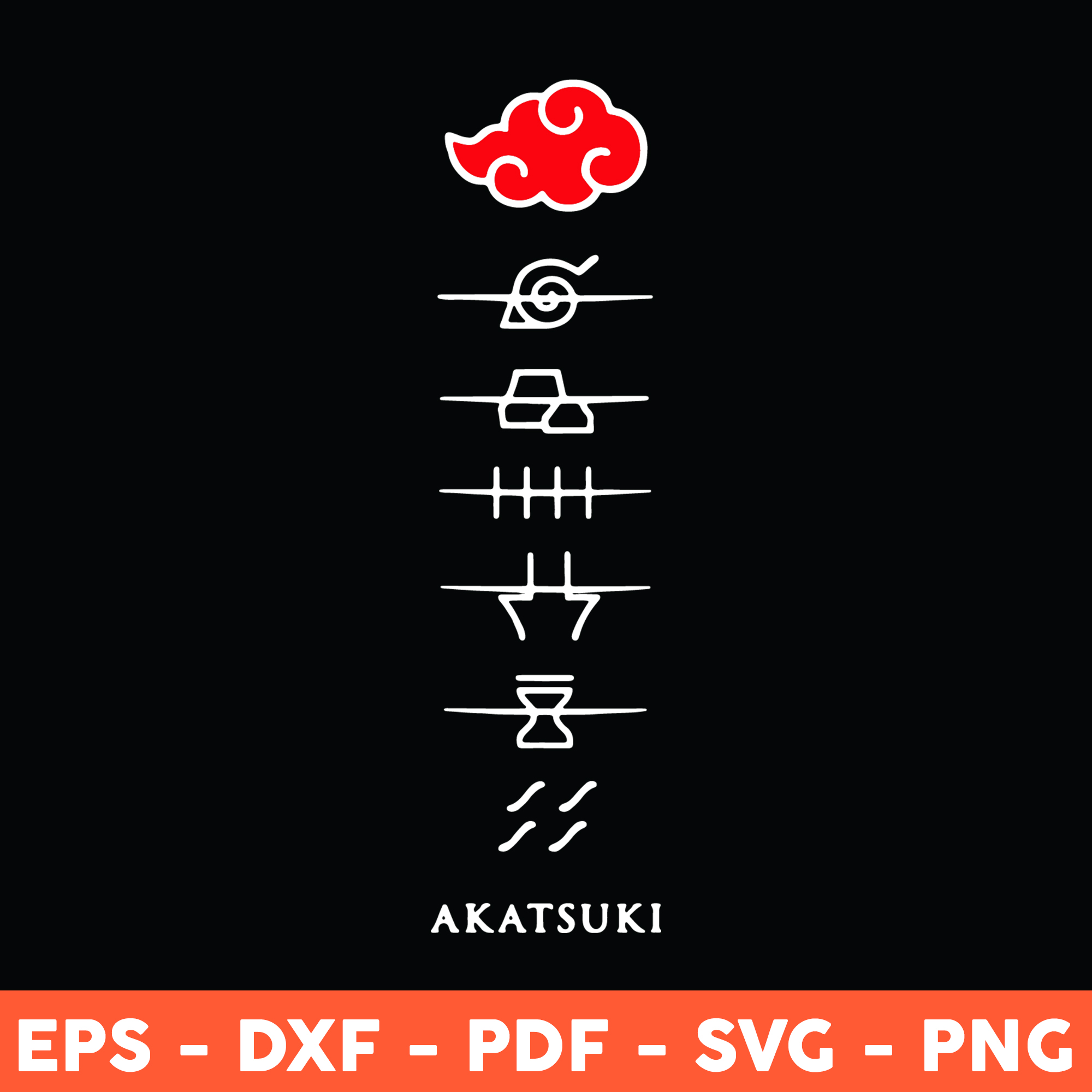Akatsuki Svg, Akatsuki Jutsu It Svg, Shippuden Akatsuki Svg, | Inspire ...