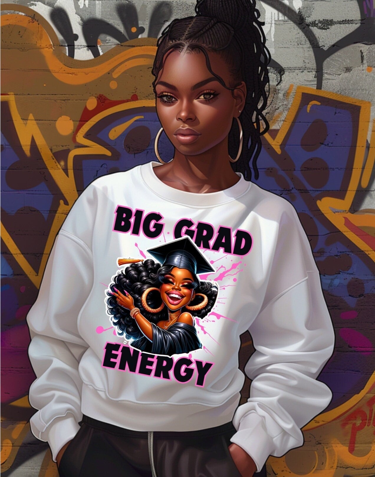 Graduation, Big Grad Energy PNG Sublimation | Inspire Uplift