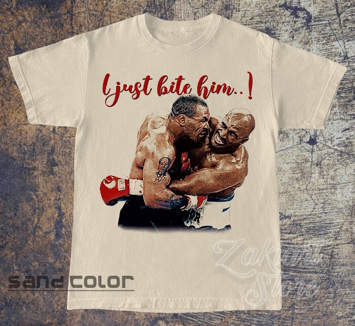 Mike Tyson bite Holyfield Meme Png Sublimation, I Just Bite | Inspire ...