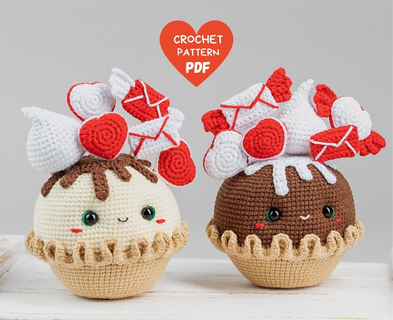 Crochet pattern Valentine pie, Cochet food pattern, Valentin | Inspire ...
