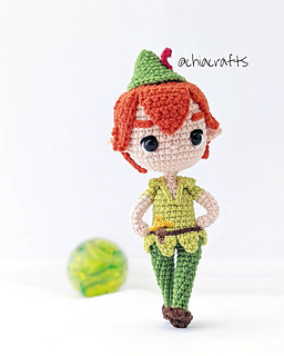 Peter Pan Amigurumi, Doll inspired Peter Pan, Crochet Peter | Inspire ...