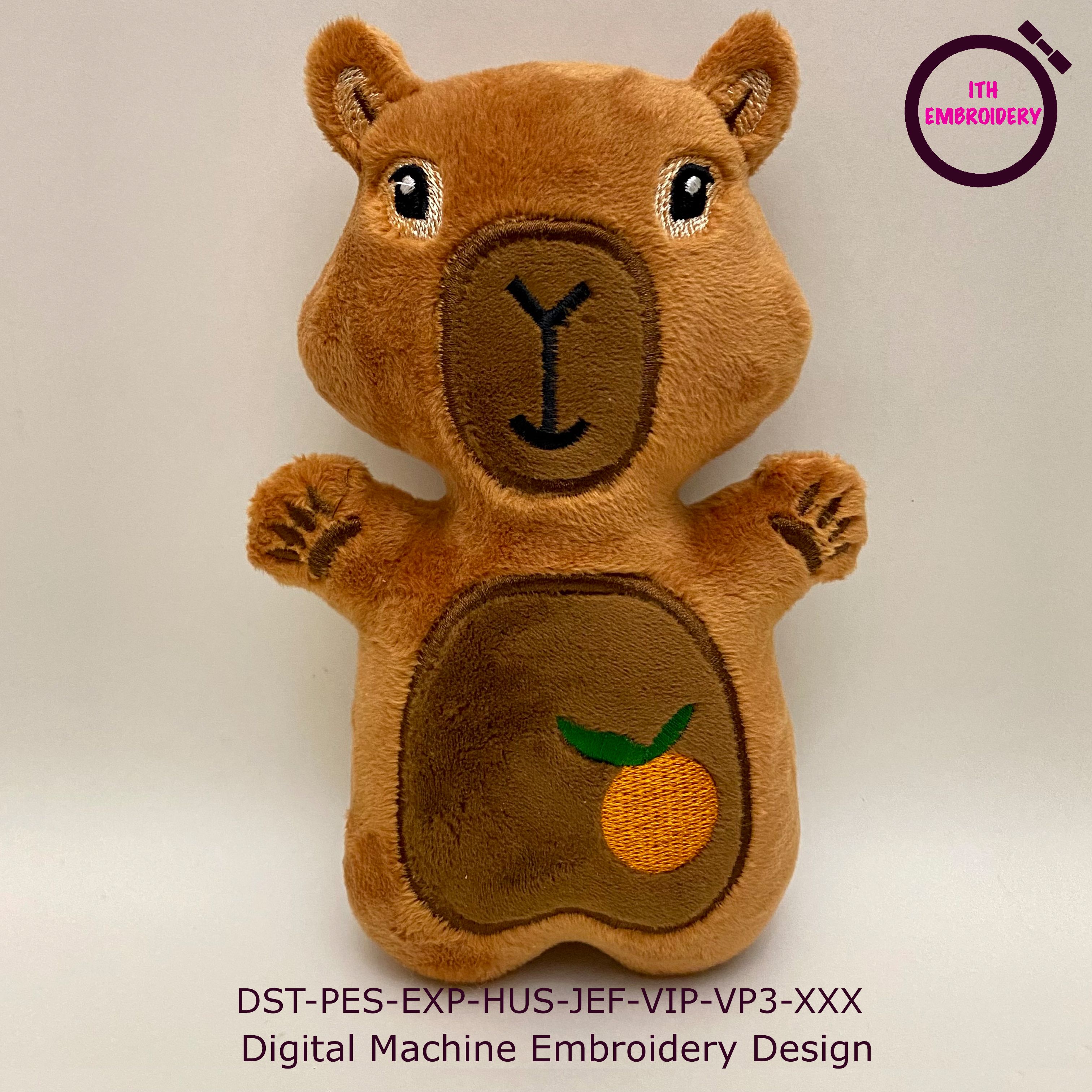 ITH Pattern Capybara toy Stuffed in the Hoop Machine embroid | Inspire ...