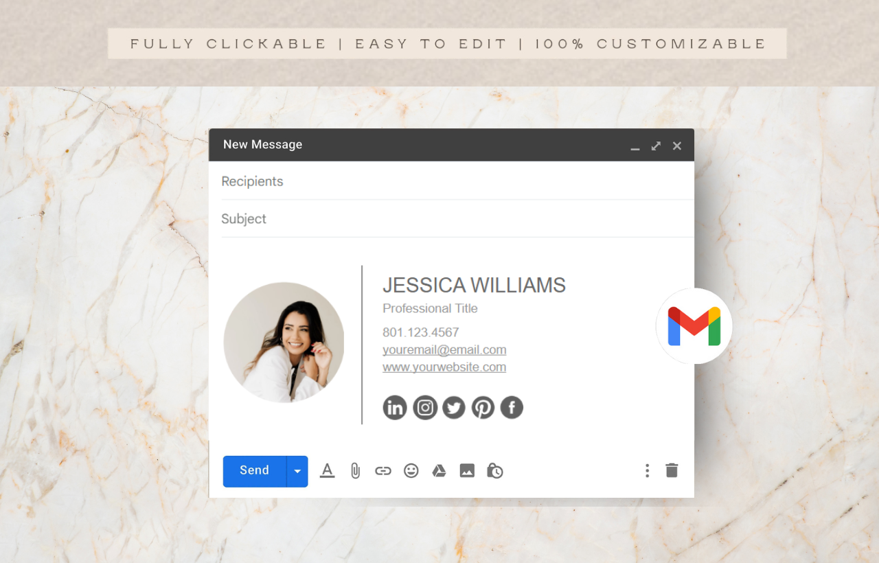 Email Signature Svg | Inspire Uplift