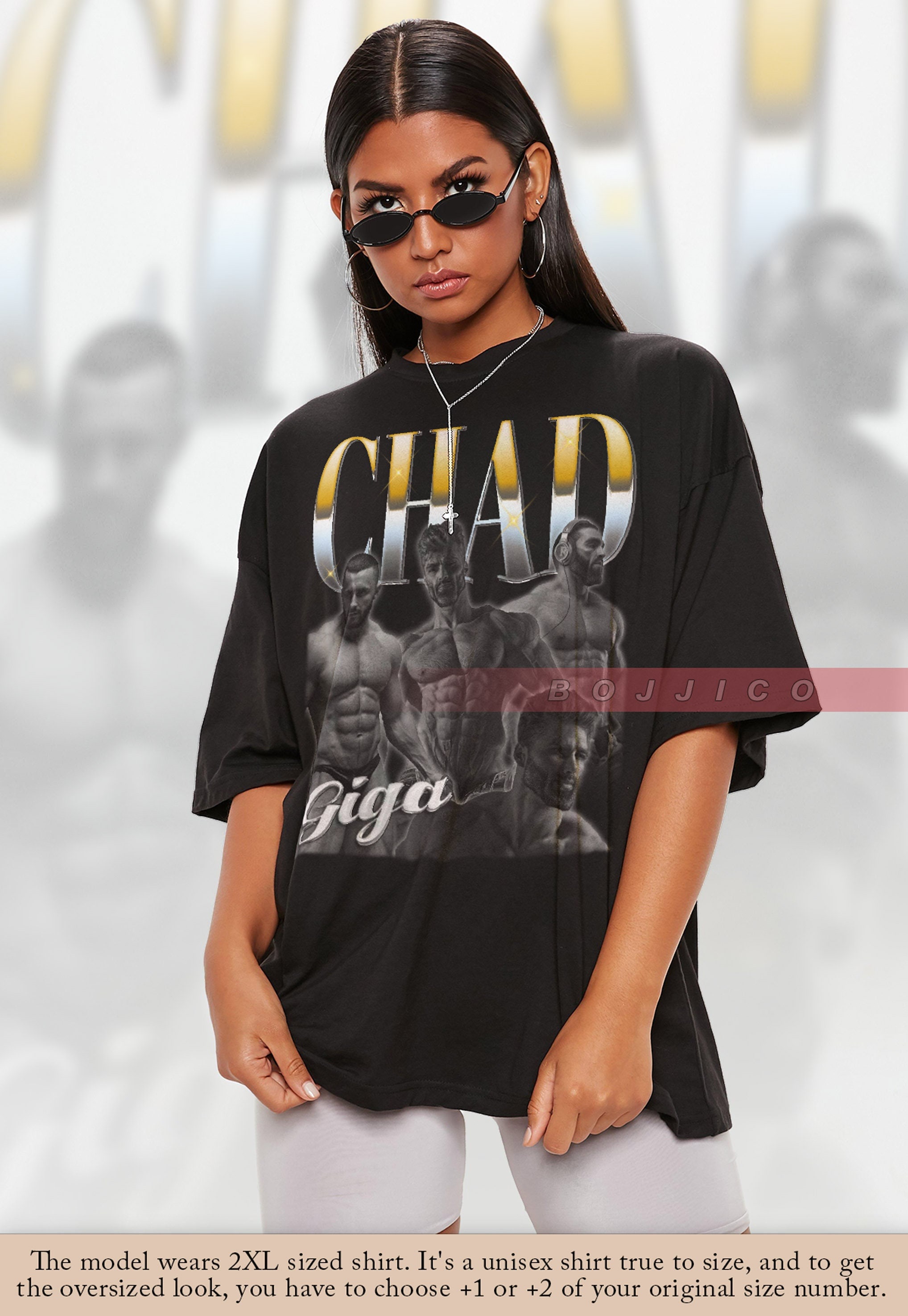 GIGA CHAD Meme Shirt, Masculin YES Shirt, Sharp jaw Tight Ab | Inspire ...