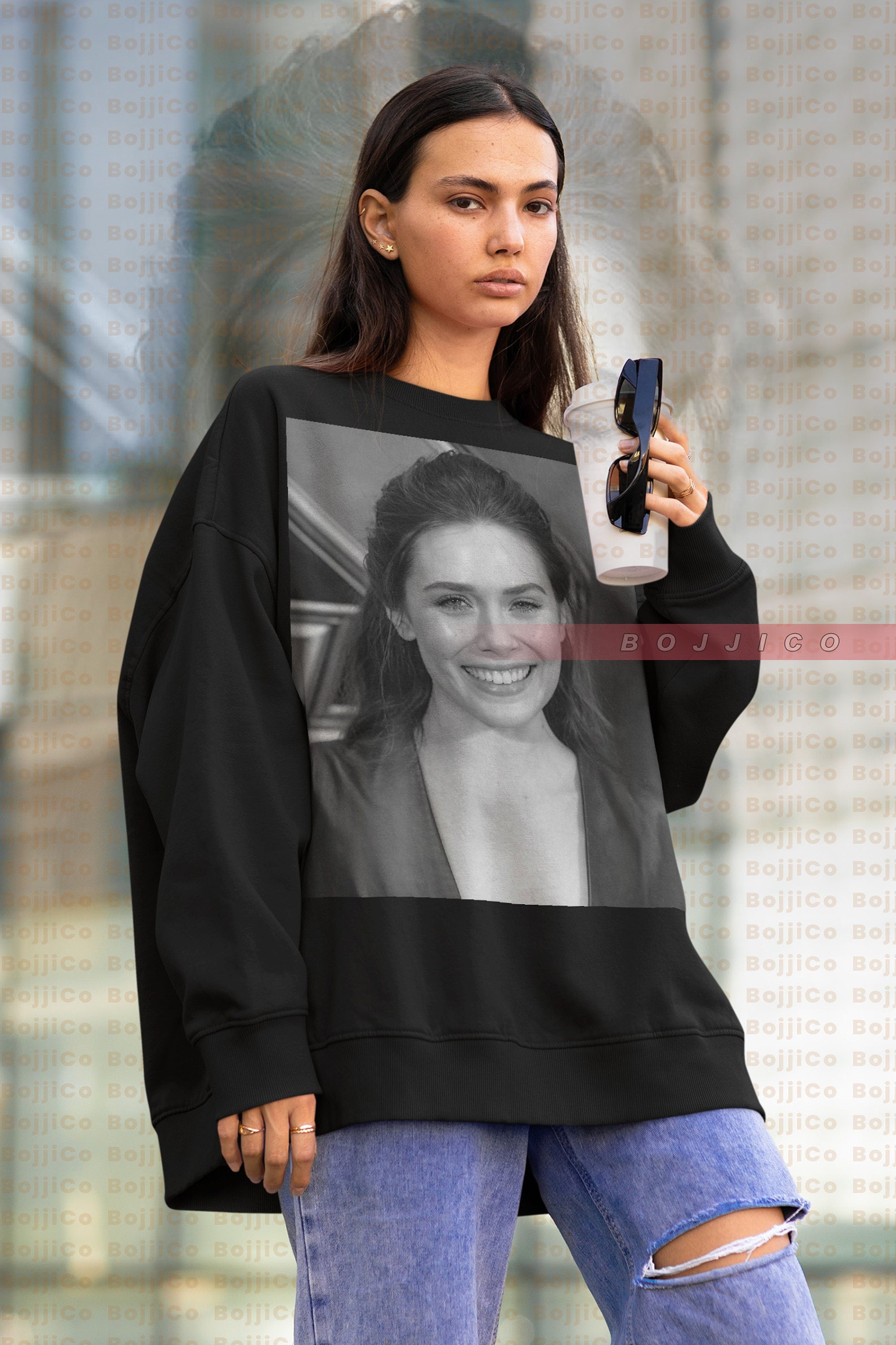 ELIZABETH OLSEN Vintage Sweatshirt, Elizabeth Olsen Homage T | Inspire ...