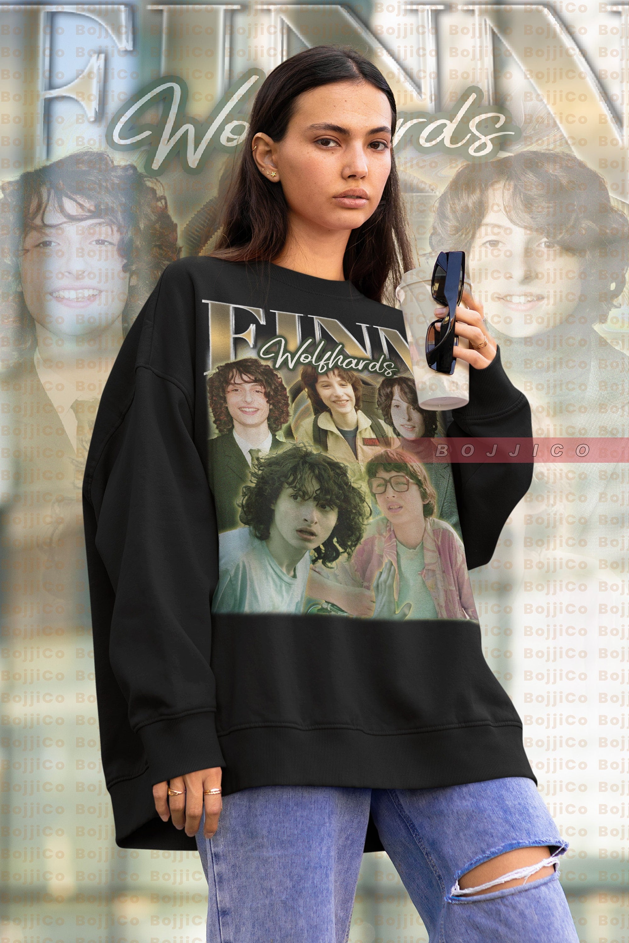 RETRO FINN WOLFHARD Sweatshirt, Finn Wolfhard Vintage Finn | Inspire Uplift