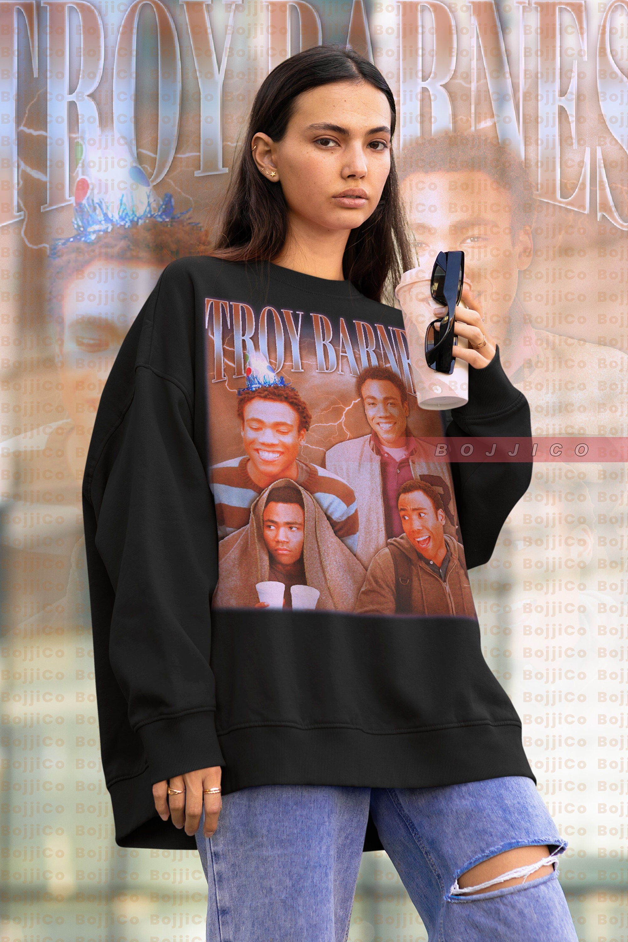 TROY BARNES Sweatshirt Troy And Abed In The Morning Unisex S | Inspire ...