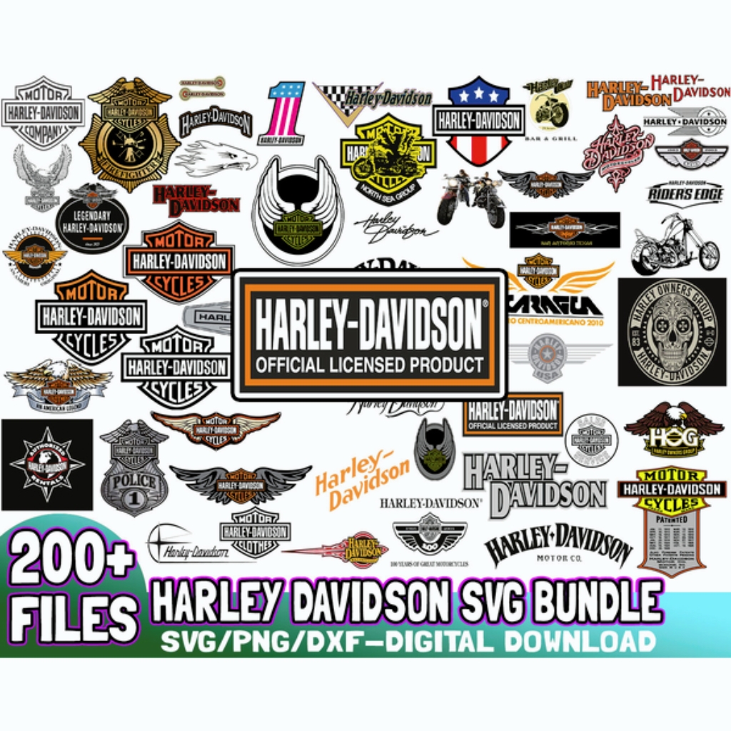200 Harley Davidson SVG, Harley Davidson Clipart, Harley Dav - Inspire ...