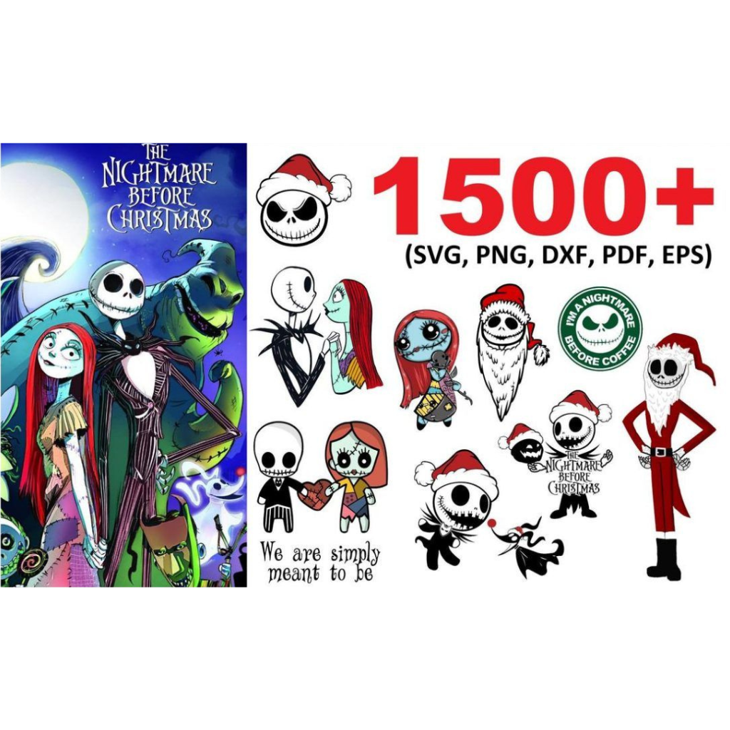 Jack Skelington SVG, Jack Skellington Clipart, Nightmare Bef - Inspire ...