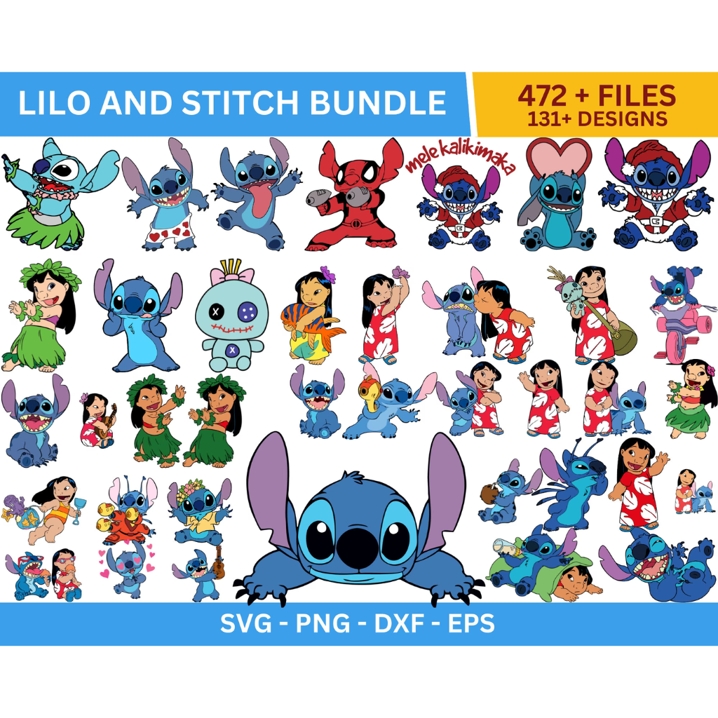 Lilo and Stitch SVG, Lilo and Stitch PNG, Lilo and Stitch Cl | Inspire ...