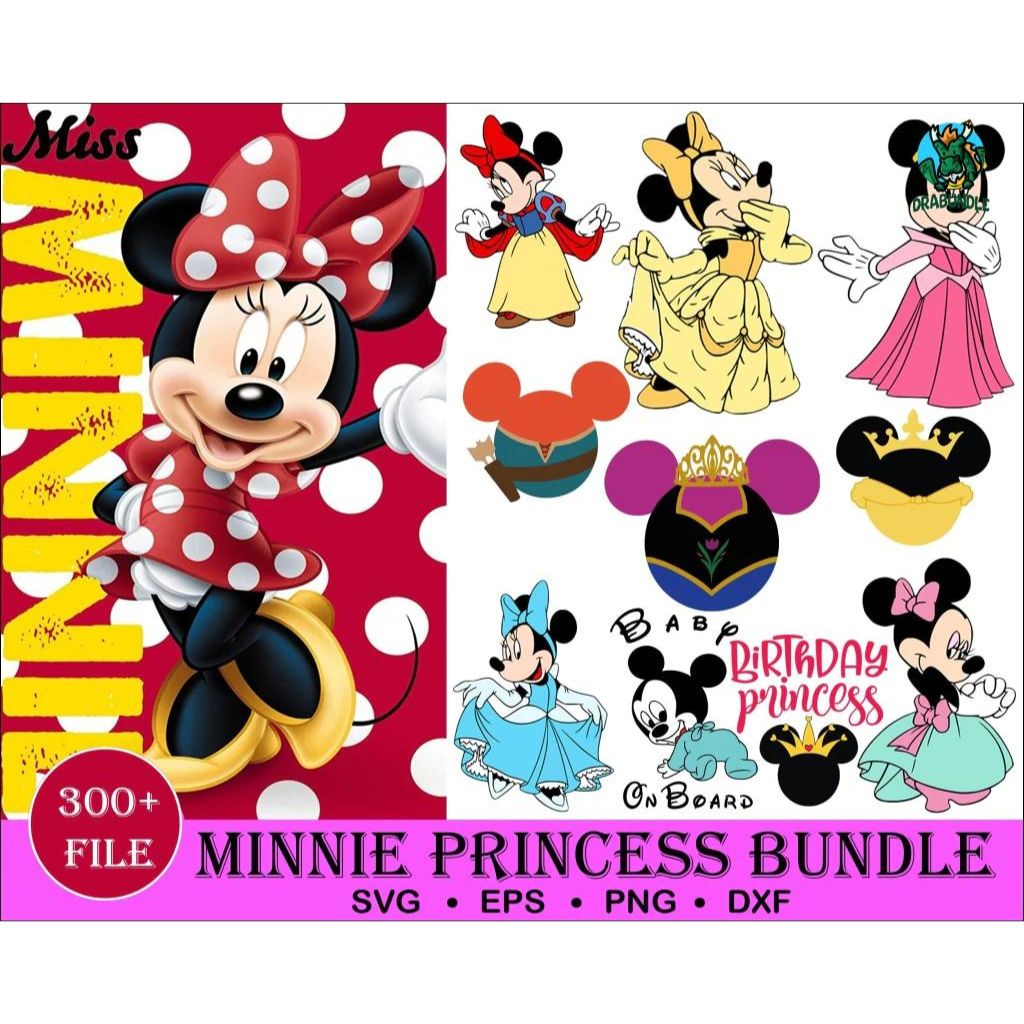 Minnie Mouse SVG , Minnie Mouse PNG , Minnie Mouse Logo, Min | Inspire ...