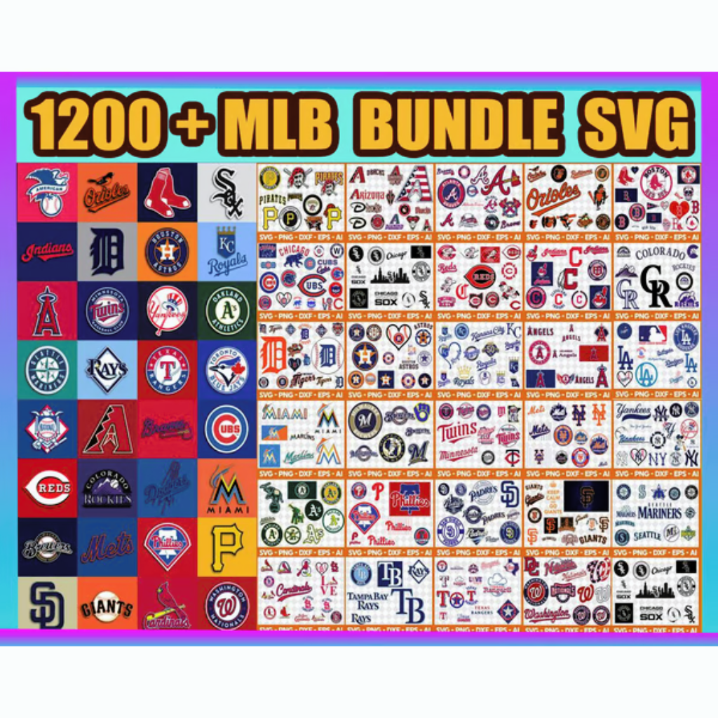 MLB Team Bundle Svg, Sport Svg, MLB Team svg, MLB Team Logo | Inspire ...