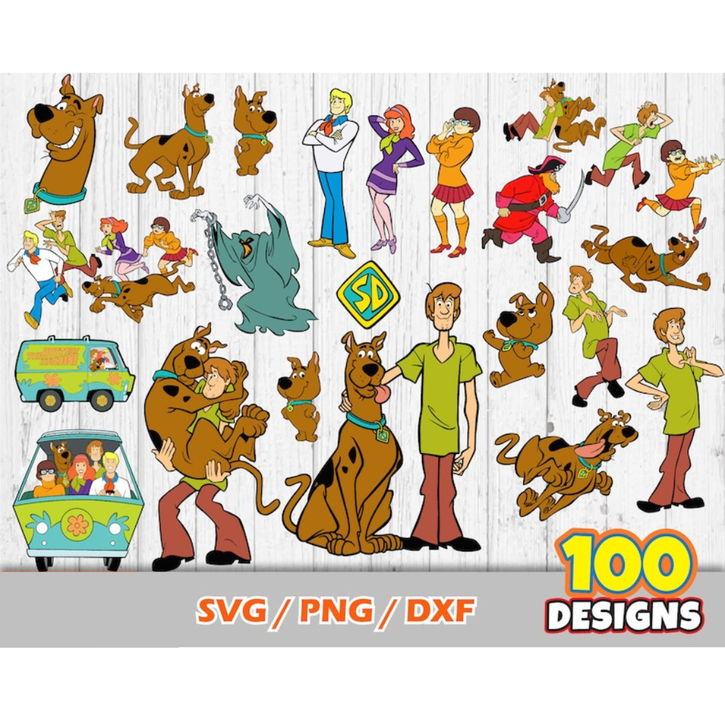 Scooby Doo SVG Bundle Files for Cricut, Silhouette, Scooby D | Inspire ...