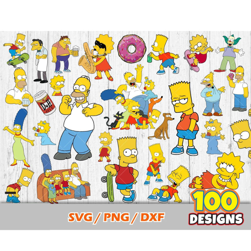 Simpsons Svg Mega Bundle, Simpsons Svg Bundle, The Simpsons - Inspire ...