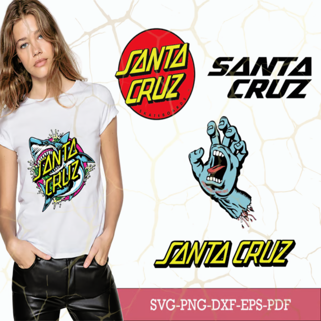 Santa Cruz Logos Svg Bundle, Trending Svg, Santa | Inspire Uplift