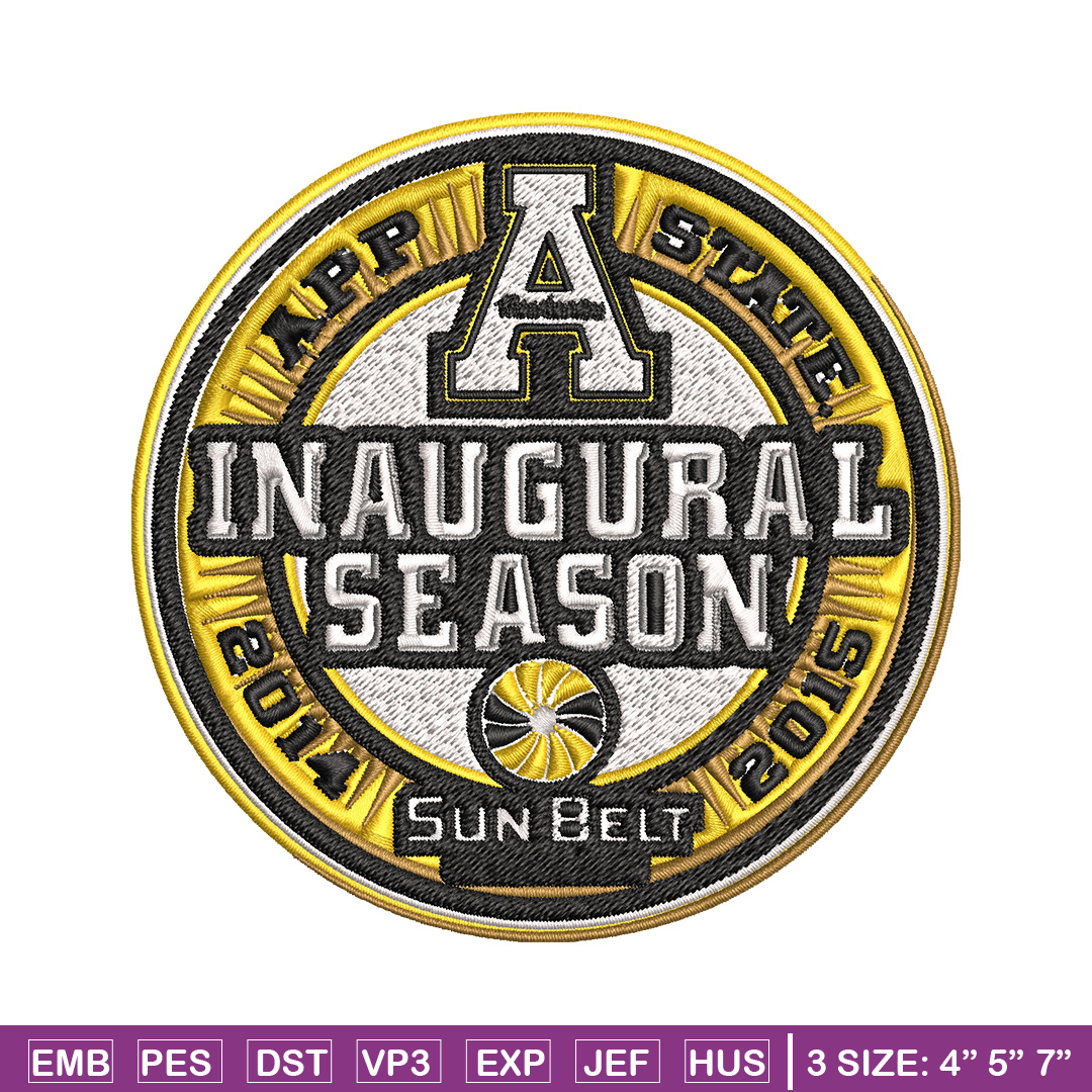 Appalachian State logo embroidery design, NCAA embroidery, E | Inspire ...