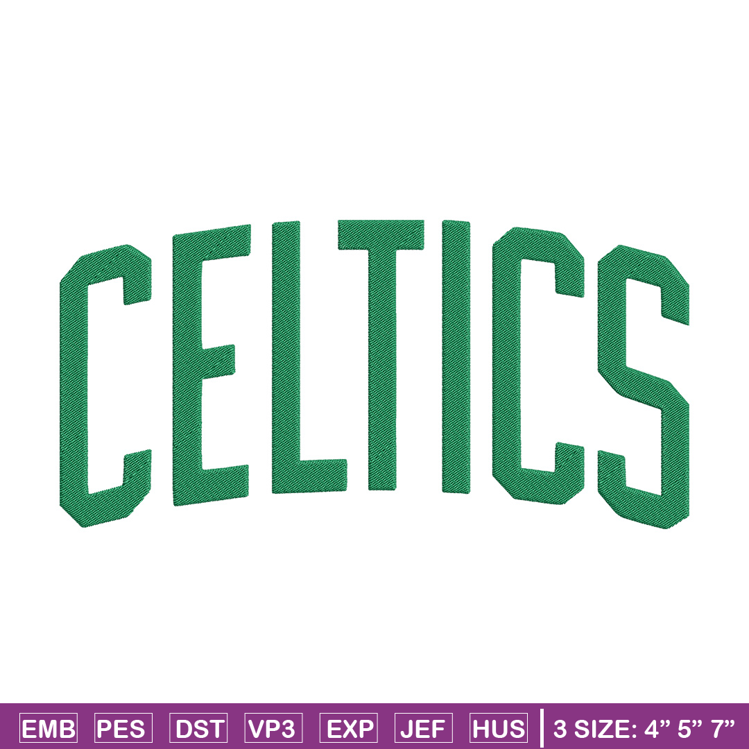 Boston Celtics logo embroidery design, NBA embroidery, Sport | Inspire ...