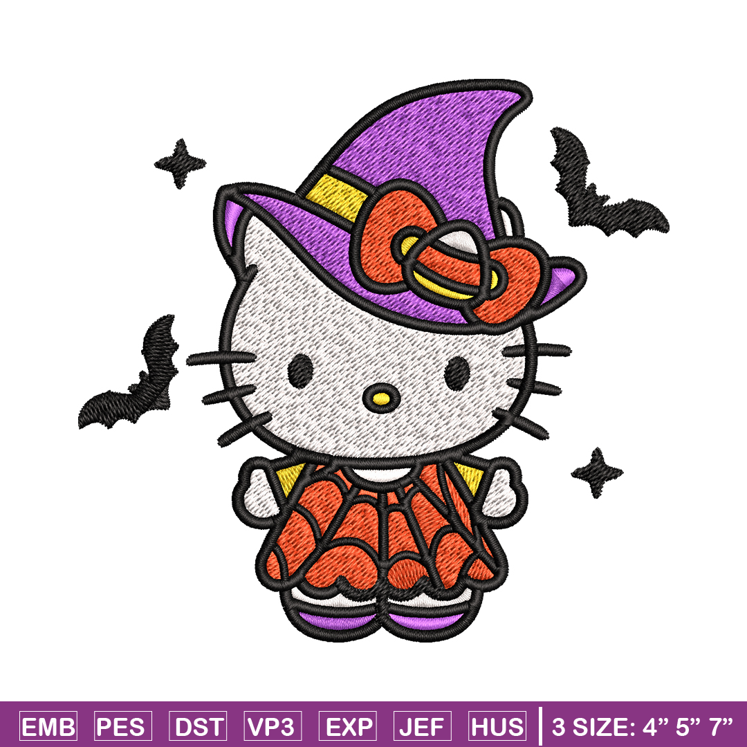 Hello kitty witch Embroidery design, Hello kitty Embroidery, | Inspire ...
