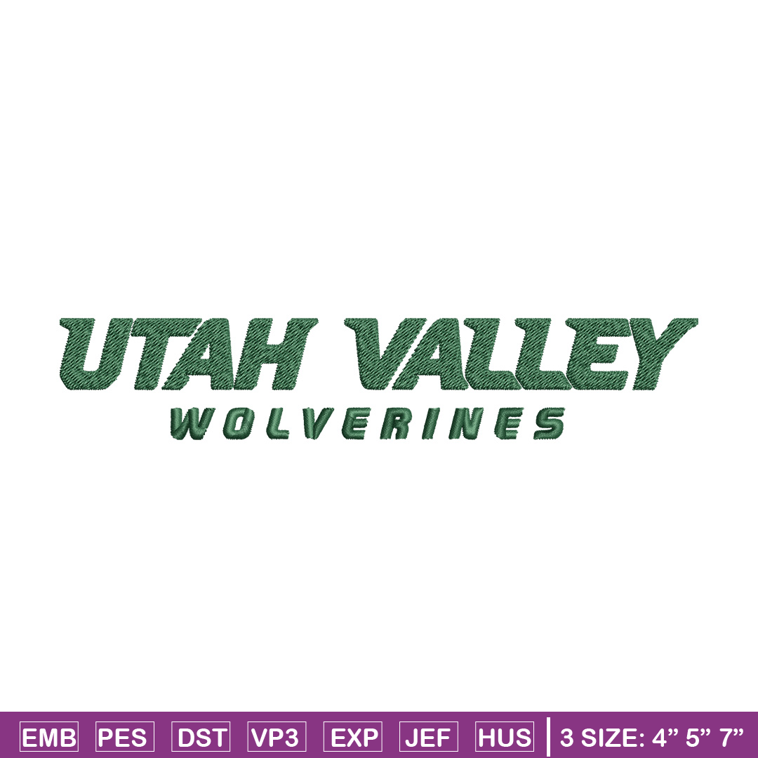 Utah Valley University embroidery design, NCAA embroidery, S | Inspire ...