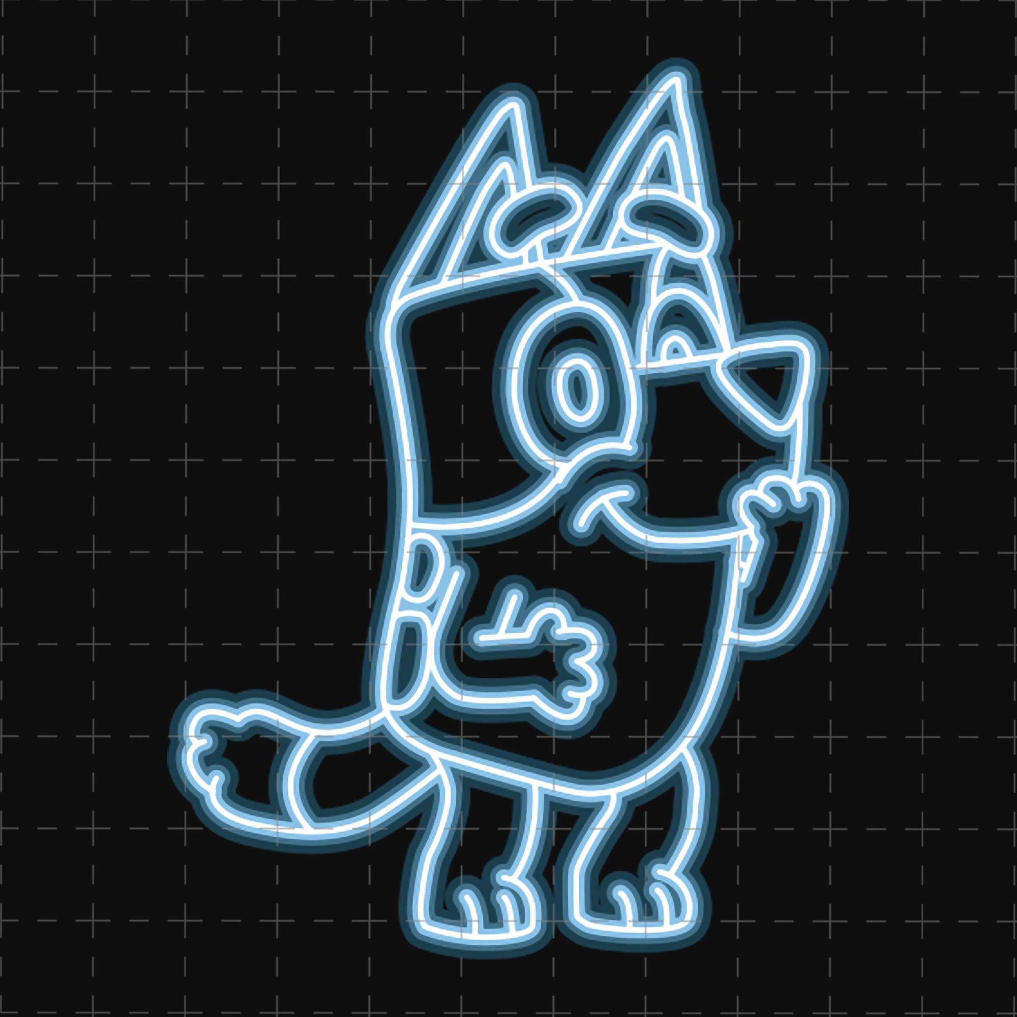 Bluey neon Png, Muffin Bluey Png, Muffin Birthday Bluye Cart | Inspire ...