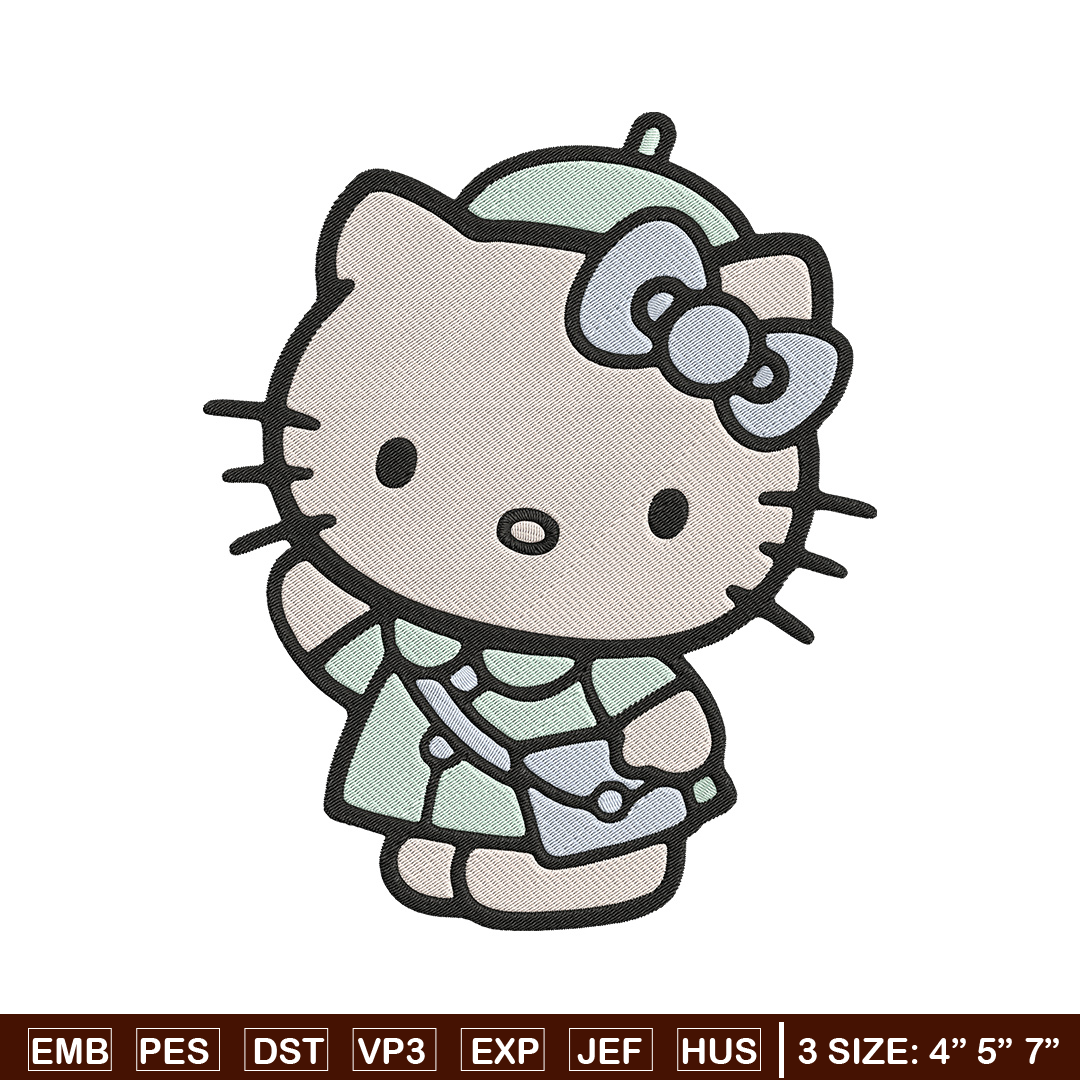 Hello Kitty girl Embroidery Design, Hello kitty Embroidery, | Inspire ...