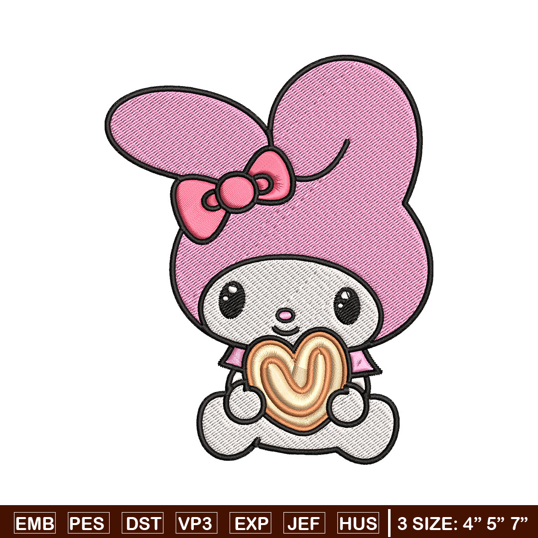 My Melody Embroidery Design, My Melody cartoon Embroidery, E | Inspire ...