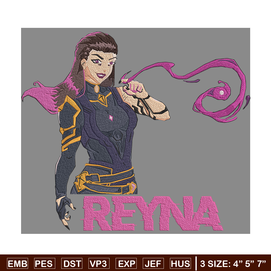 Reyna poster Embroidery Design, Valorant Embroidery, Embroid | Inspire ...