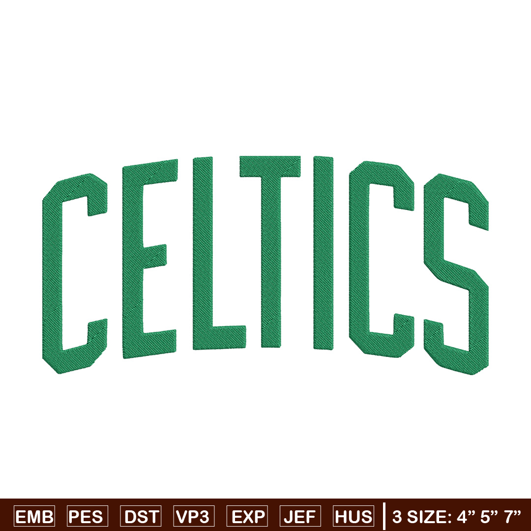 Boston Celtics logo embroidery design, NBA embroidery, Sport | Inspire ...