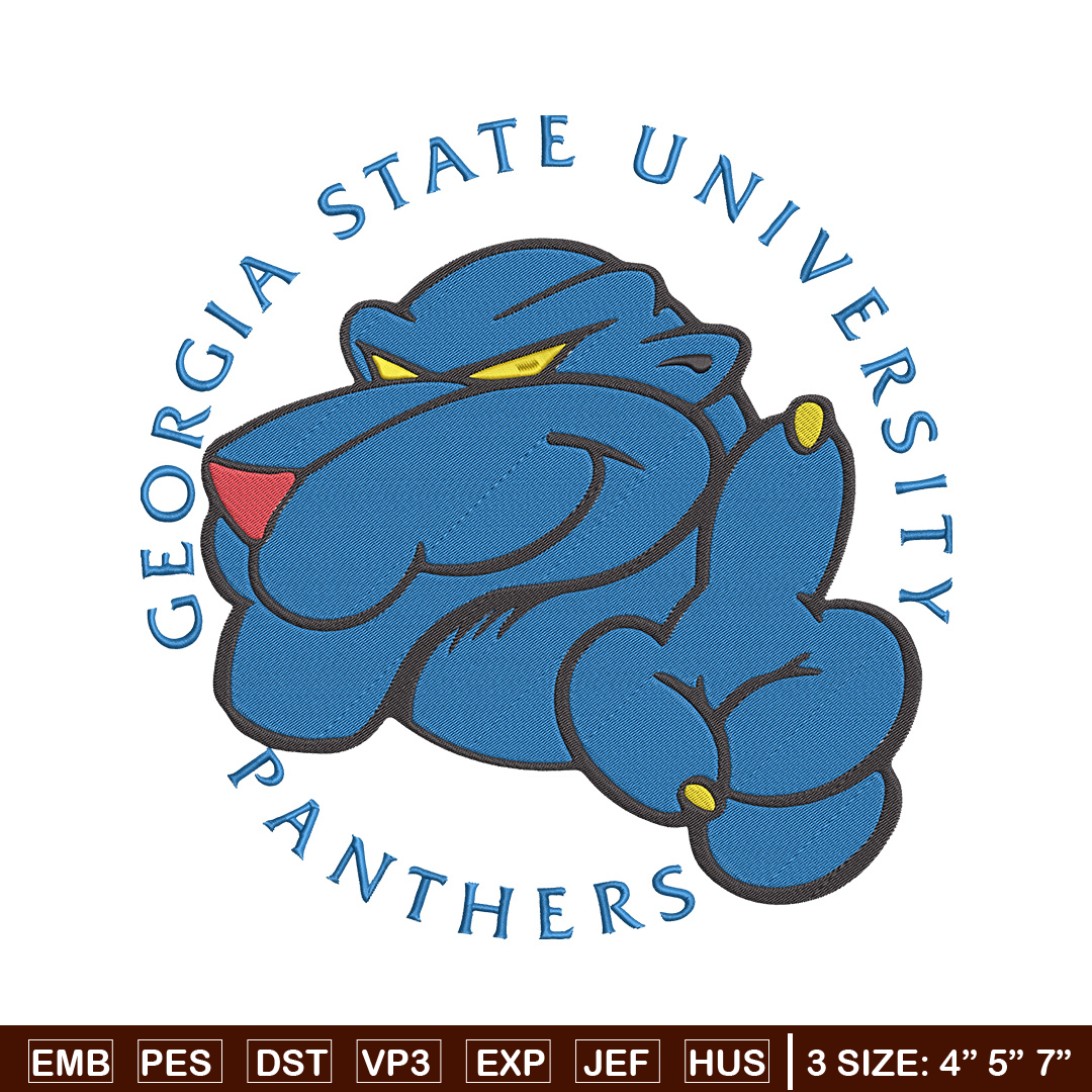 Georgia State mascot embroidery design, NCAA embroidery,Spor | Inspire ...