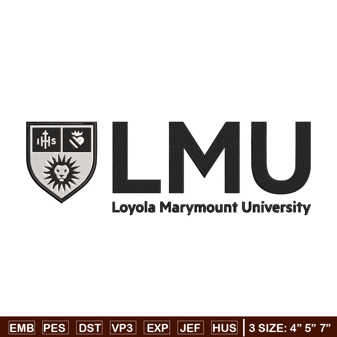 Loyola Marymount logo embroidery design, NCAA embroidery, Sp | Inspire ...