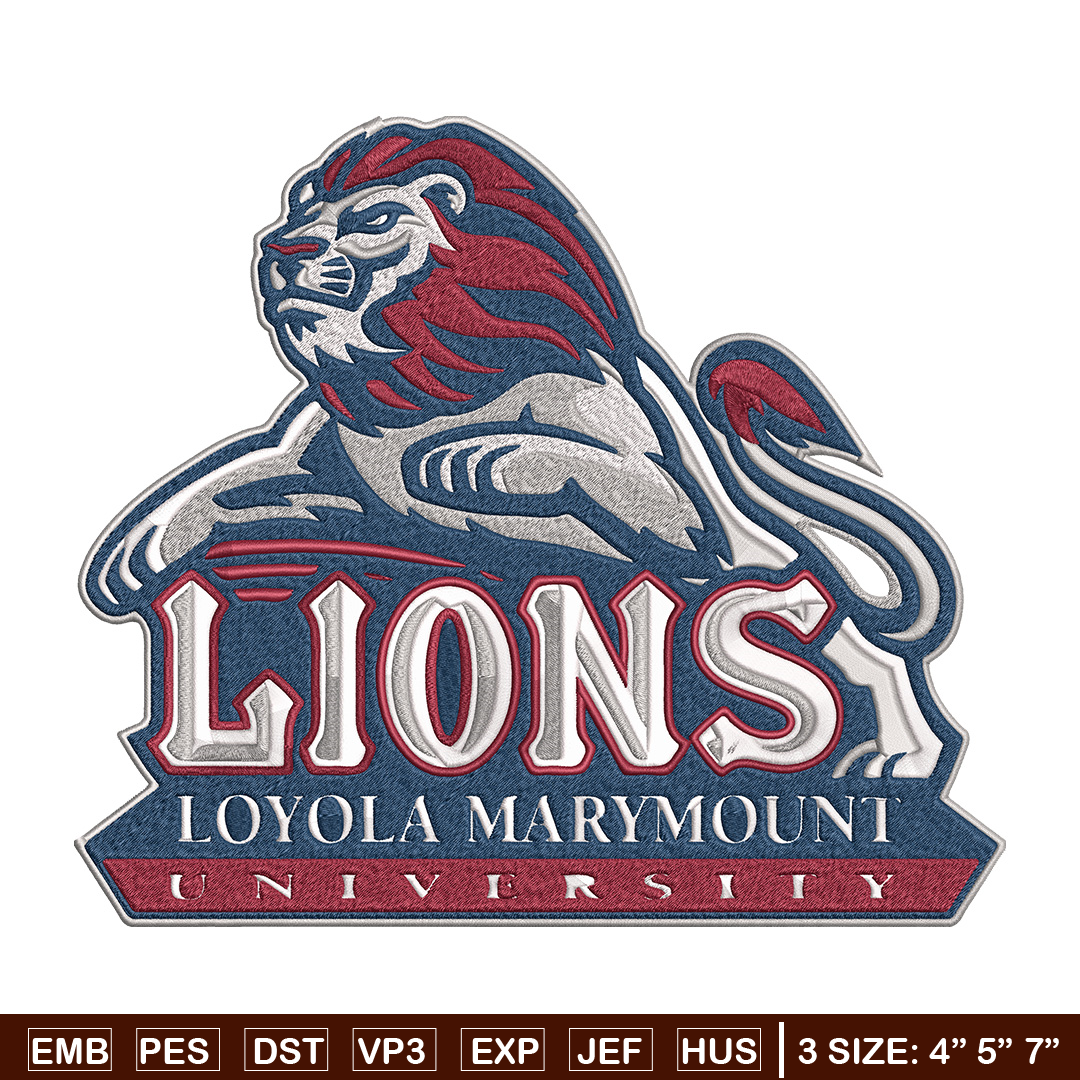 Loyola Marymount logo embroidery design, Sport embroidery, l | Inspire ...
