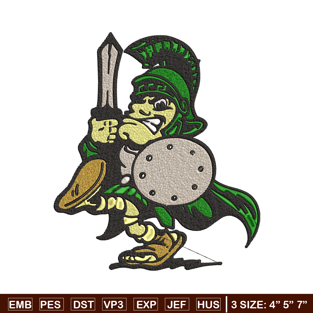 Michigan State logo embroidery design, Logo embroidery, Spor | Inspire ...