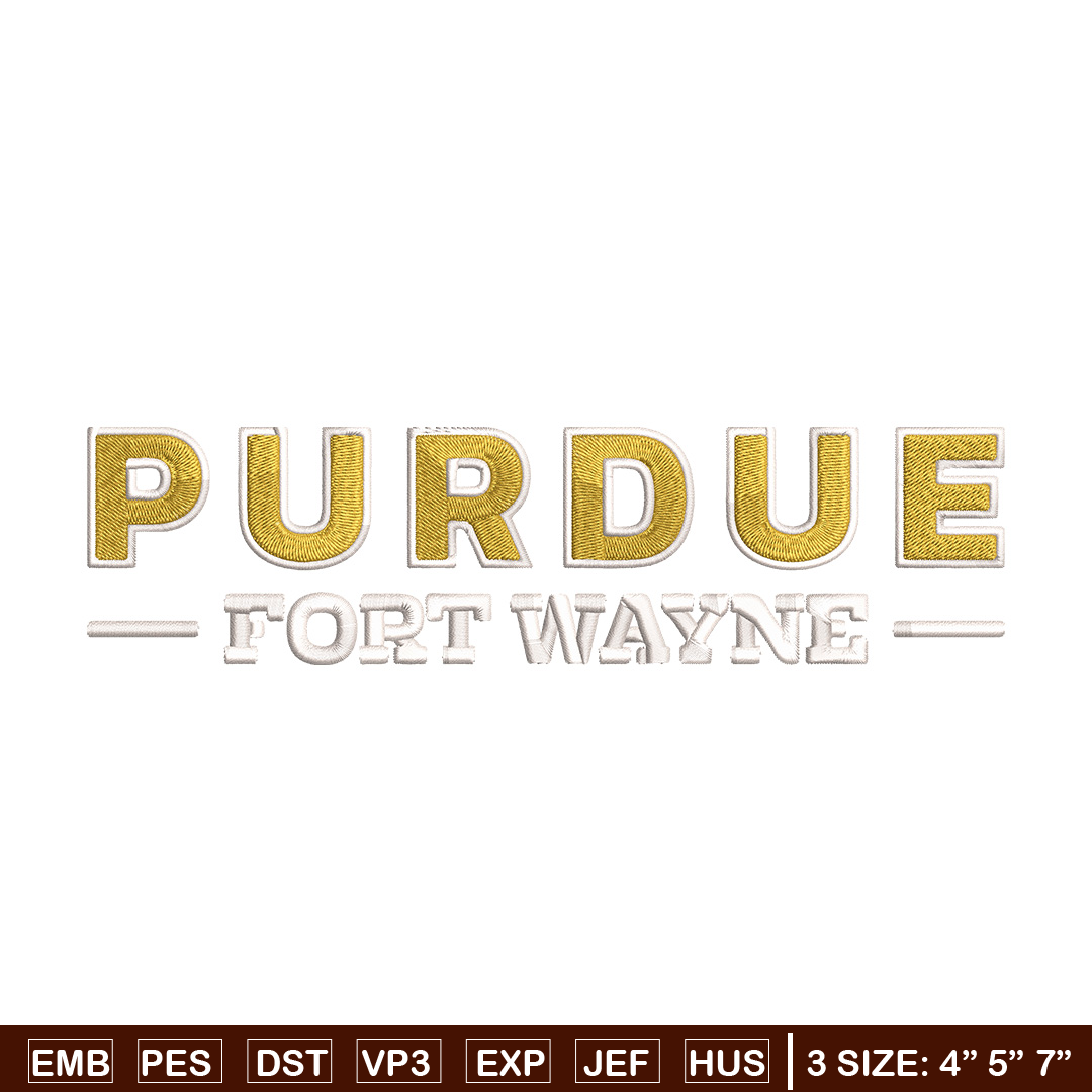Purdue University logo embroidery design, NCAA embroidery, E | Inspire ...