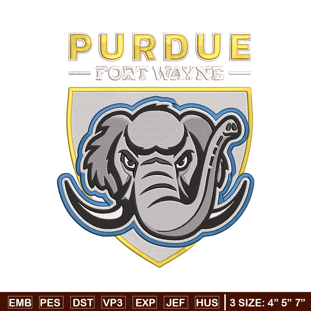 Purdue University logo embroidery design, NCAA embroidery,Sp | Inspire ...