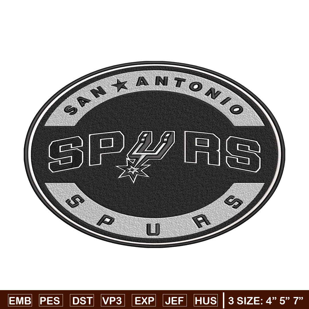 San Antonio Spurs logo embroidery design, NBA embroidery, Em | Inspire ...