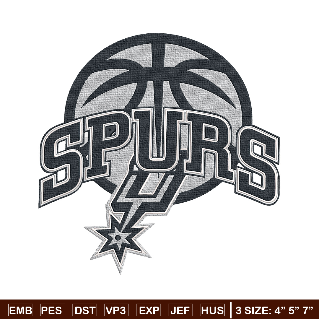 San Antonio Spurs logo embroidery design, NBA embroidery, Em - Inspire ...