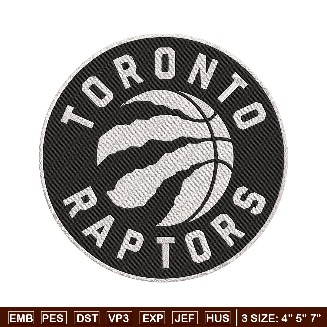 Toronto Raptors logo embroidery design,NBA embroidery, Sport | Inspire ...