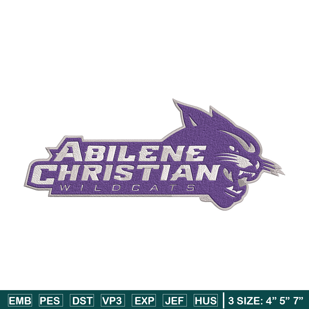 Abilene Christian logo embroidery design, Sport embroidery, | Inspire ...