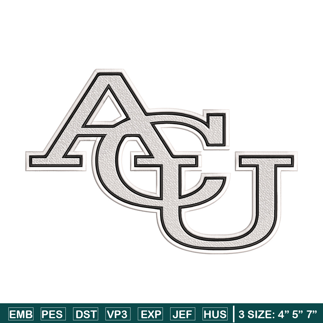 Abilene Christian logo embroidery design,NCAA embroidery, Em | Inspire ...