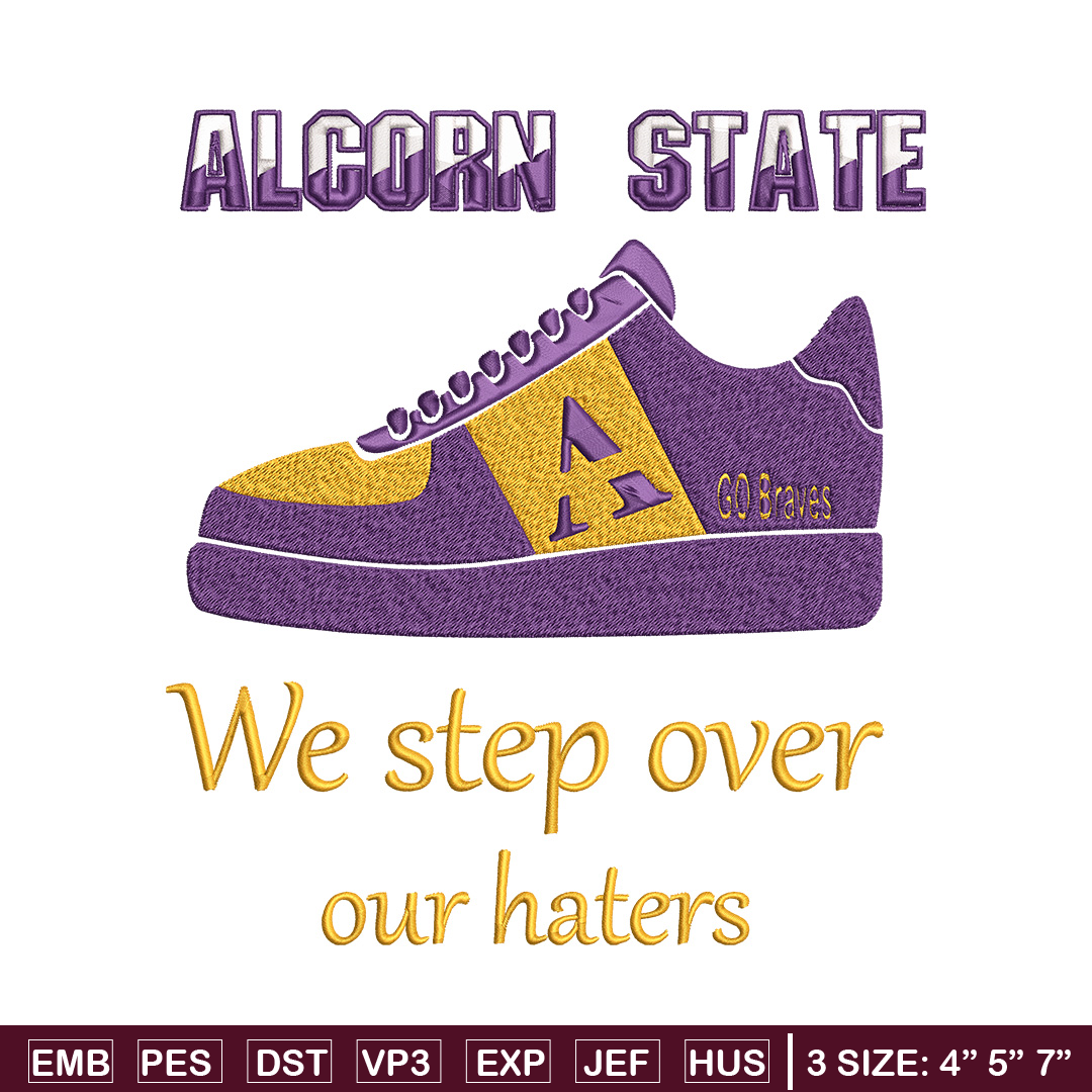 Alcorn State University logo embroidery design,NCAA embroide | Inspire ...