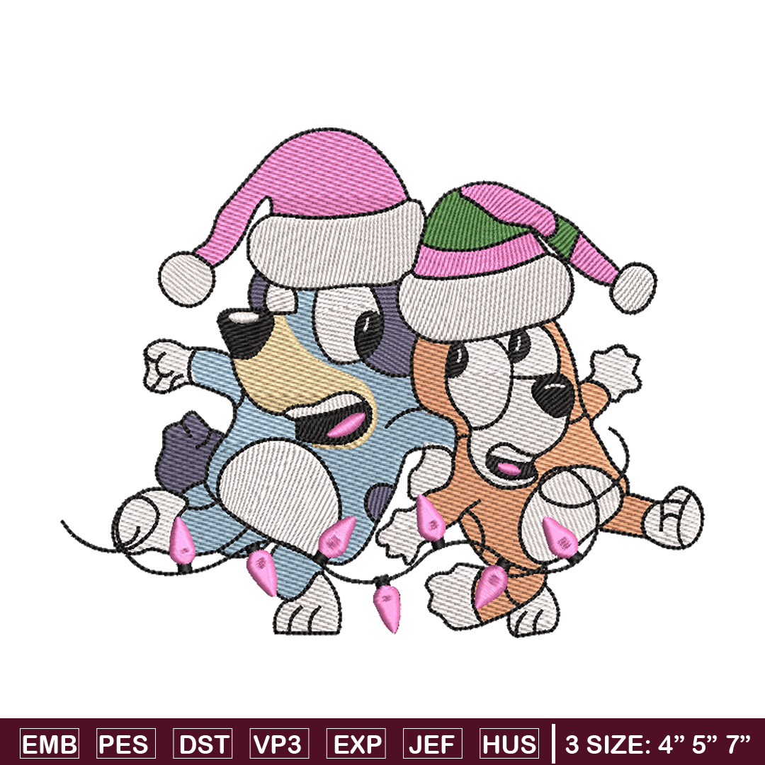 Bluey bingo embroidery design, Bluey embroidery, Chrismas de | Inspire ...