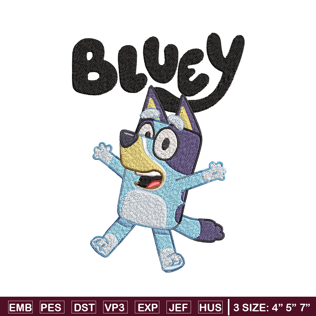 Bluey Embroidery, Bluey Cartoon Embroidery, cartoon Embroide - Inspire ...