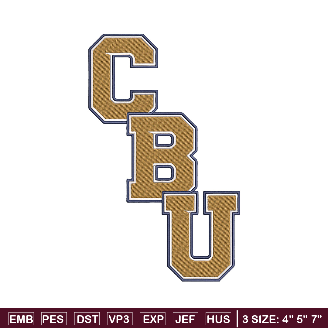 California Baptist logo embroidery design, Sport embroidery, | Inspire ...