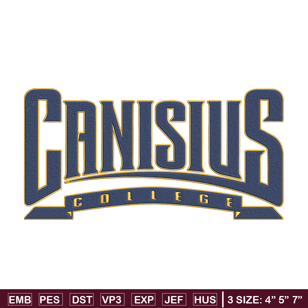 Canisius College logo embroidery design, NCAA embroidery, Em | Inspire ...