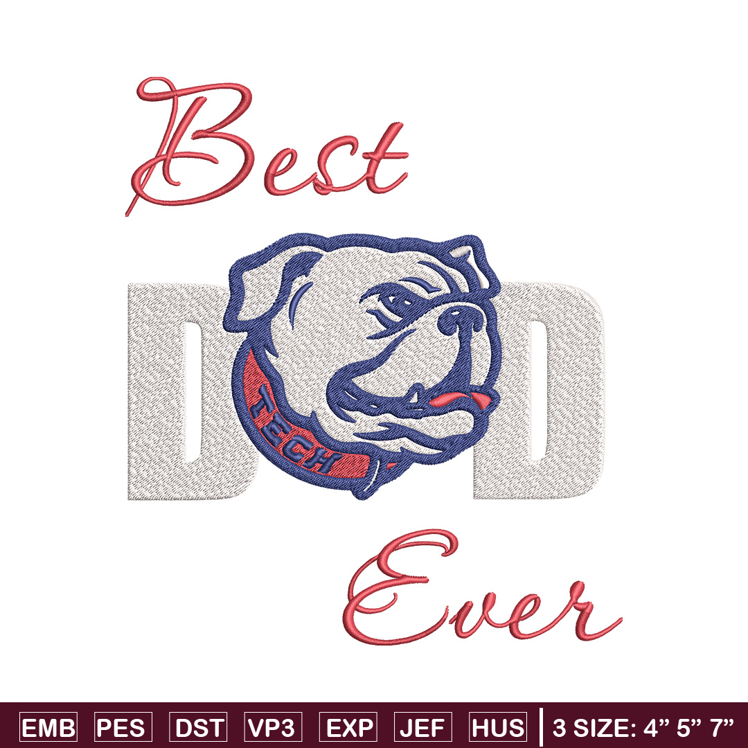 Louisiana LA Tech mascot embroidery design, NCAA embroidery, | Inspire ...