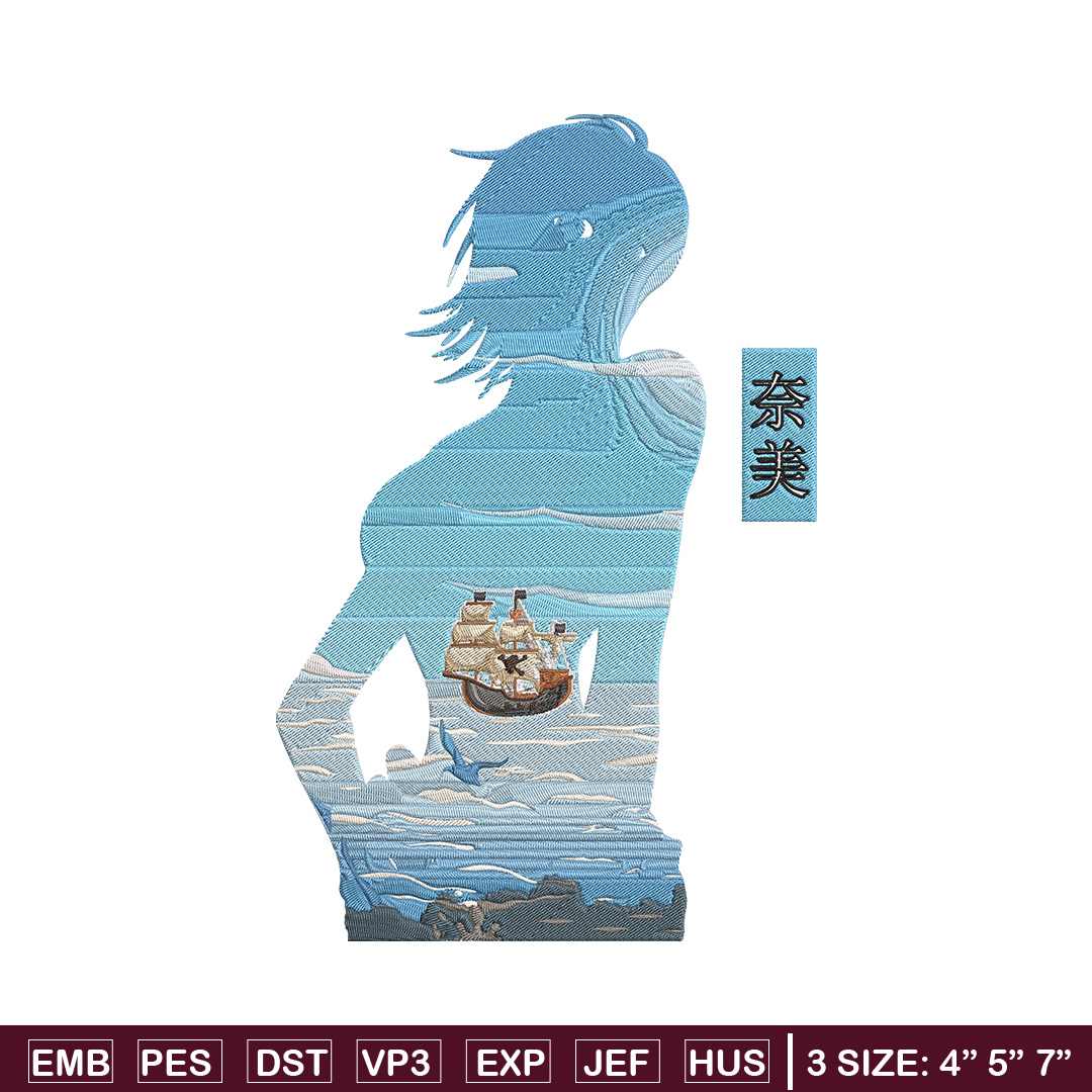 Nami poster Embroidery Design, One piece Embroidery, Embroid - Inspire ...
