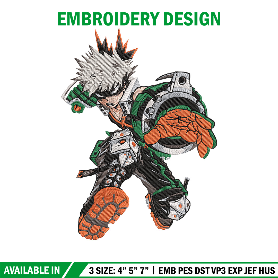 Bakugo Katsuki Embroidery Design, Aot Embroidery, Embroidery | Inspire ...