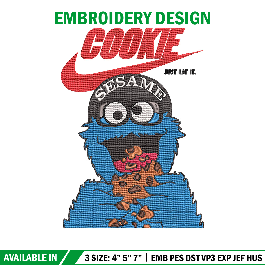 Cookie Monster x nike Embroidery Design, Cookie Monster Embr | Inspire ...