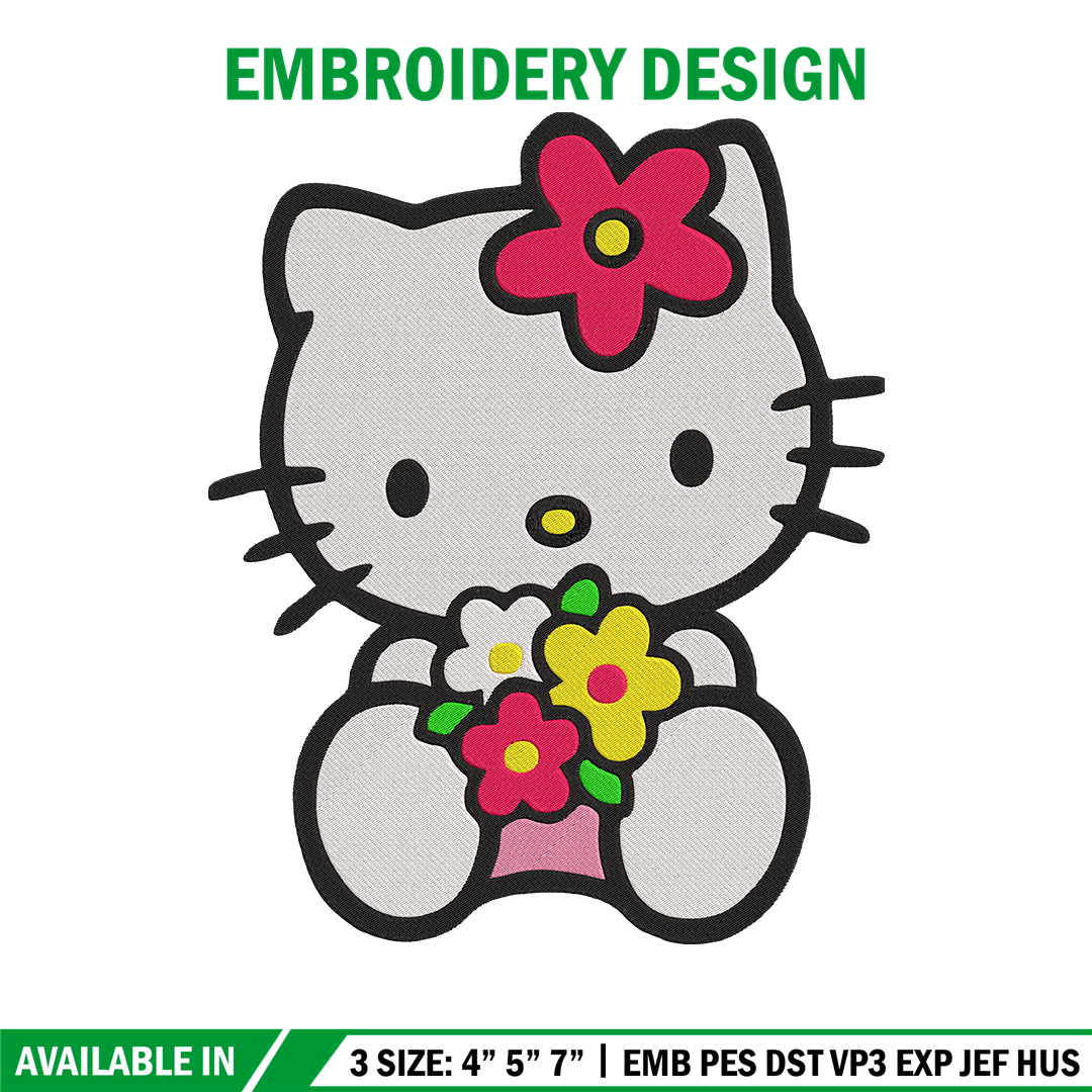Hello kitty Embroidery Design, Hello kitty Embroidery, Embro | Inspire ...